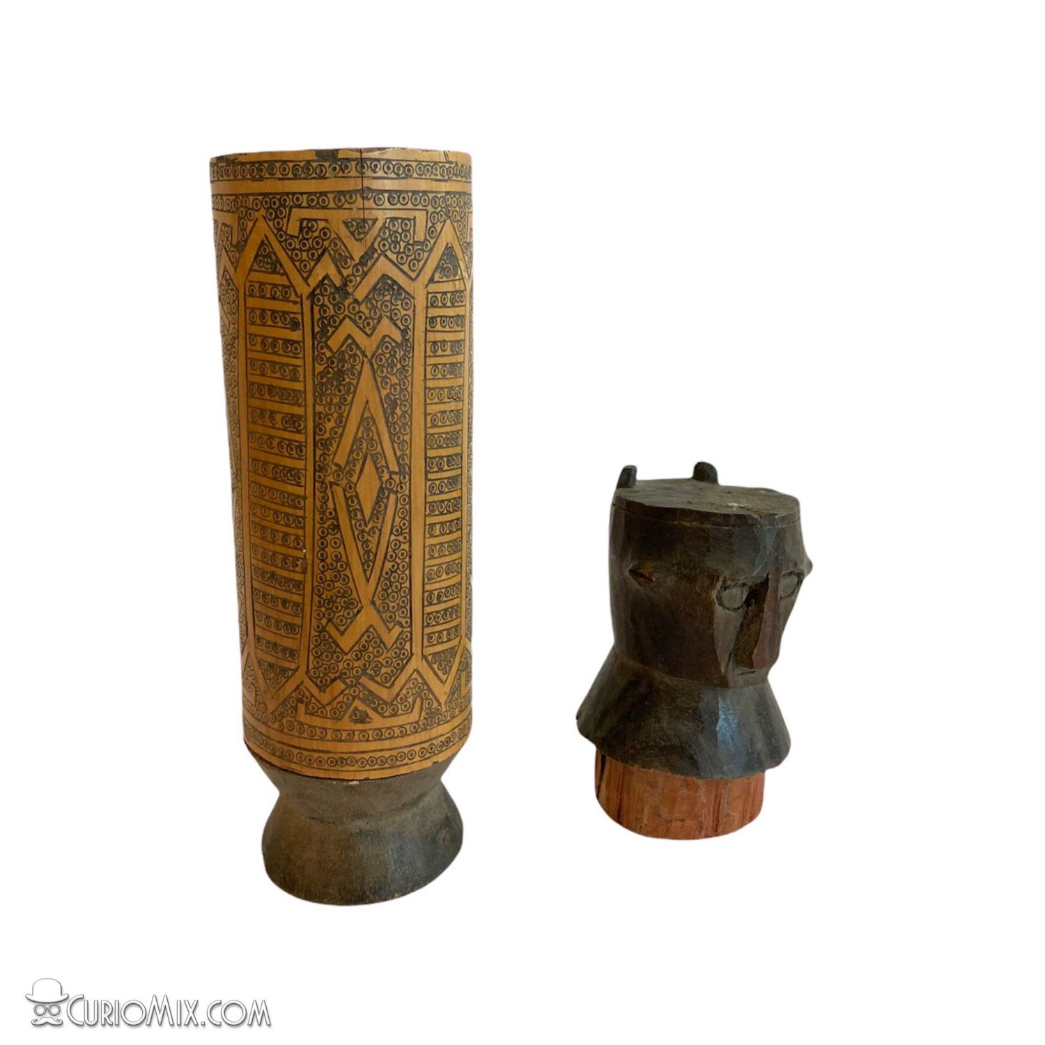 African Bamboo Bottle - Curio Mix