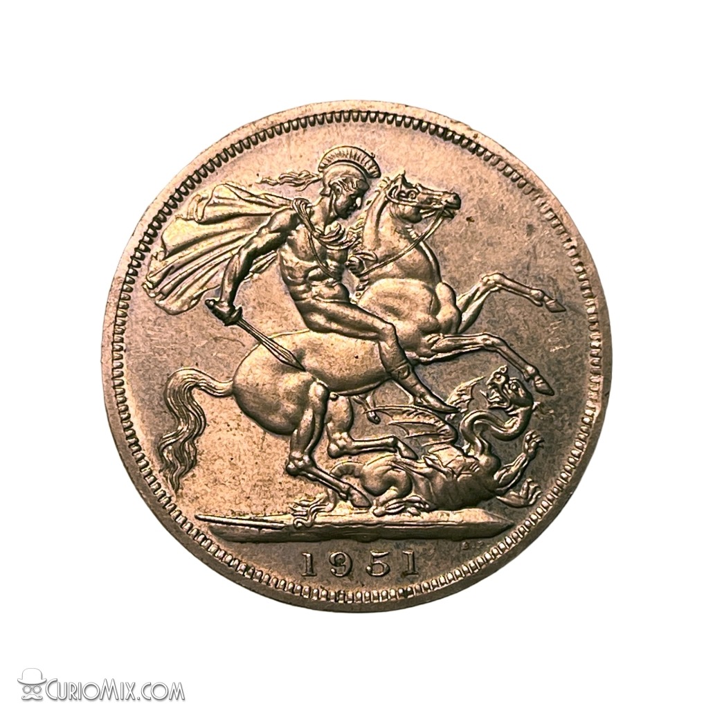 King George IV Coin 1951 - Curio Mix