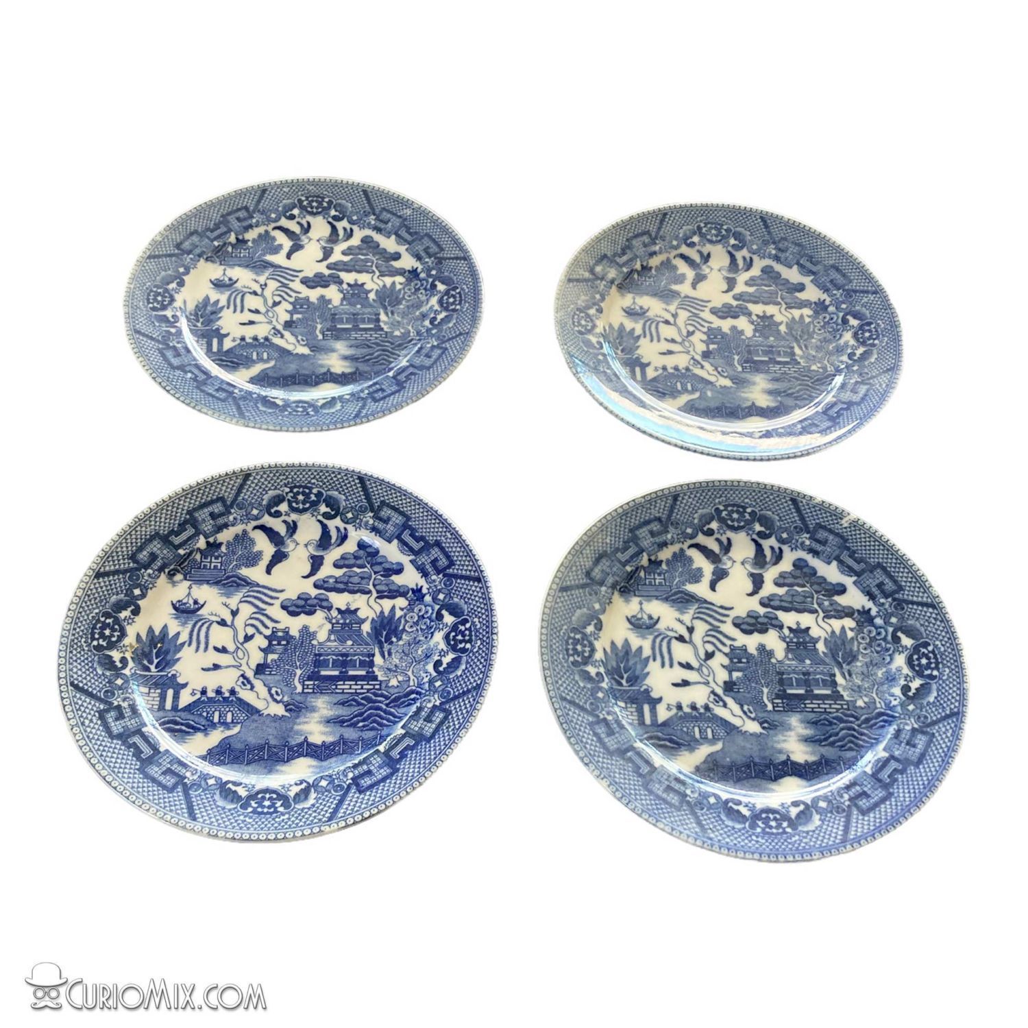 Blue Willow Plates - Curio Mix